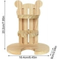 Bird Feeder Pole Pet Water Bottle Feeder Wooden Stand Suction Cup ...