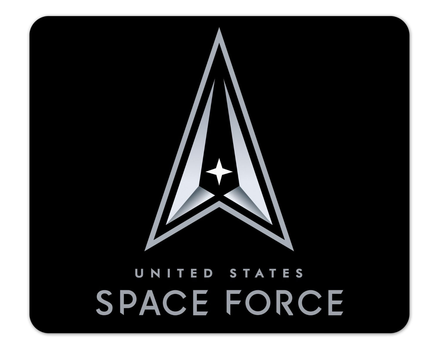 Space Force Delta Logo Mousepad 1/4 Thick - Walmart.com
