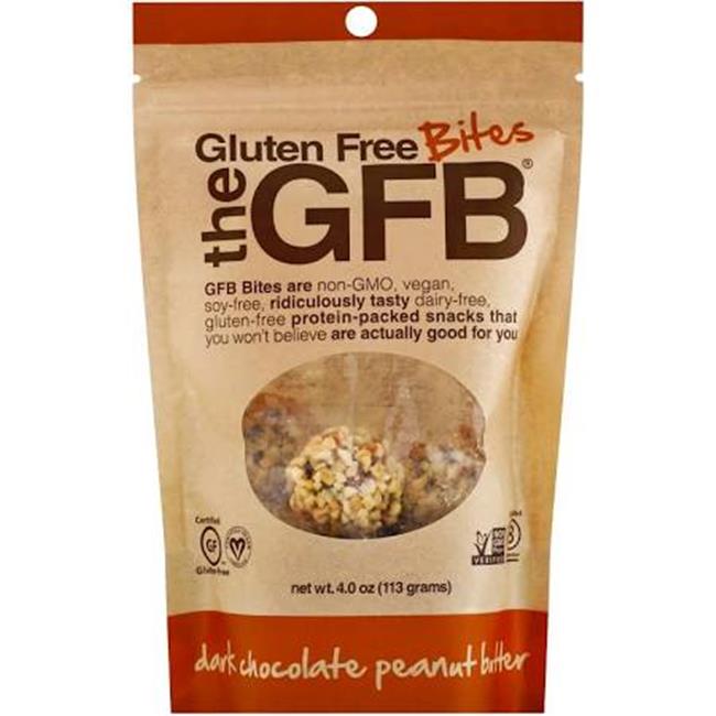 The GFB 4 oz Bites Gluten Free, Dark Chocolate Peanut Butter - Walmart.com