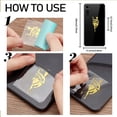 9Pcs Nickel Self-adhesive Picture Stickers Metal Decals Golden Mixed ...