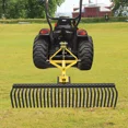 Dextrus 60" 3 Point Landscape Rock Rake Category 1 Tractor Attachment ...