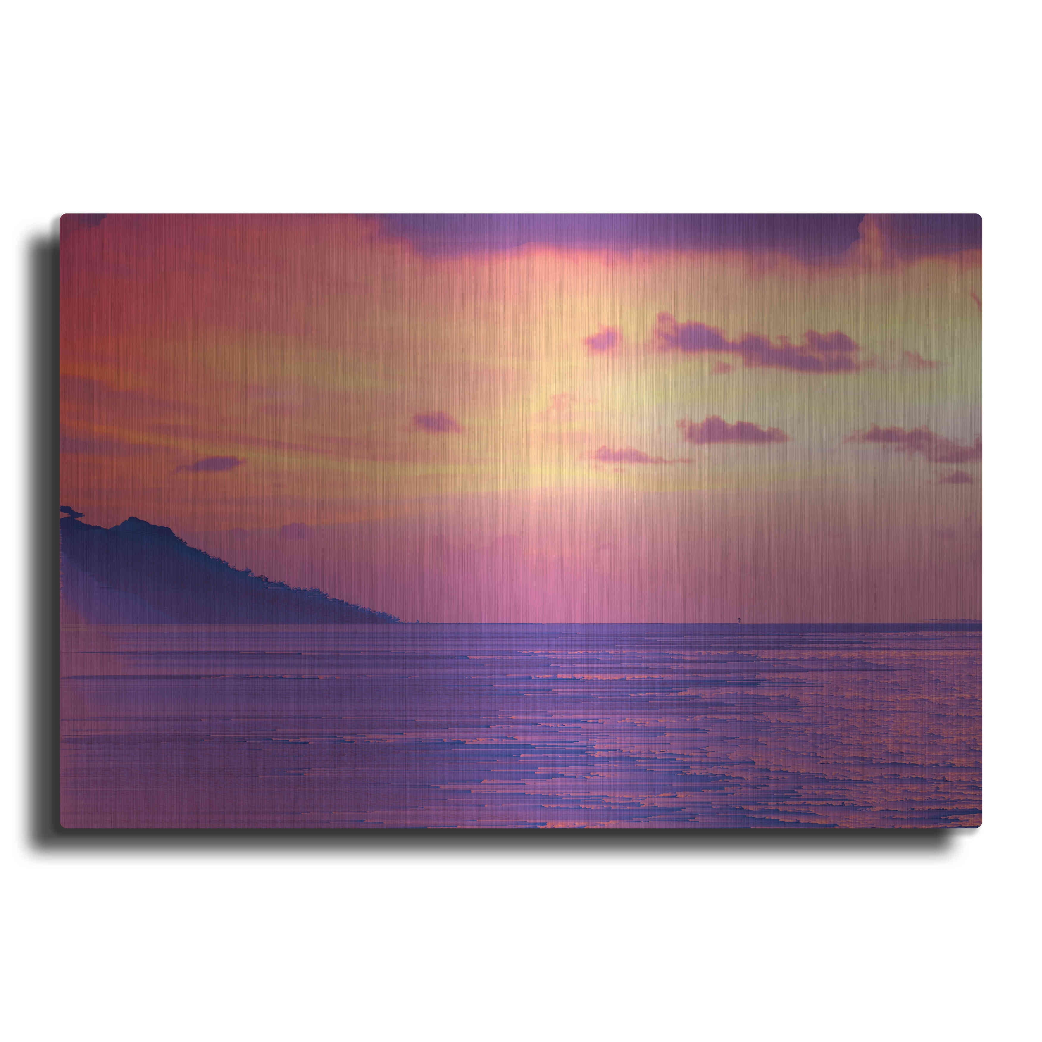 Luxe Metal Art 'The Final Sunset' Metal Wall Art, 36"x24" - Walmart.com