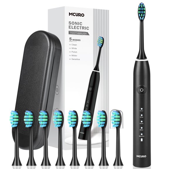 Autobrush U-Shaped Electric Toothbrush, ADA Accepted, Nylon Bristles, 3 ...