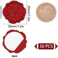 1Box Adhesive Wax Seal Stickers Envelope Seal Decoration for Craft ...