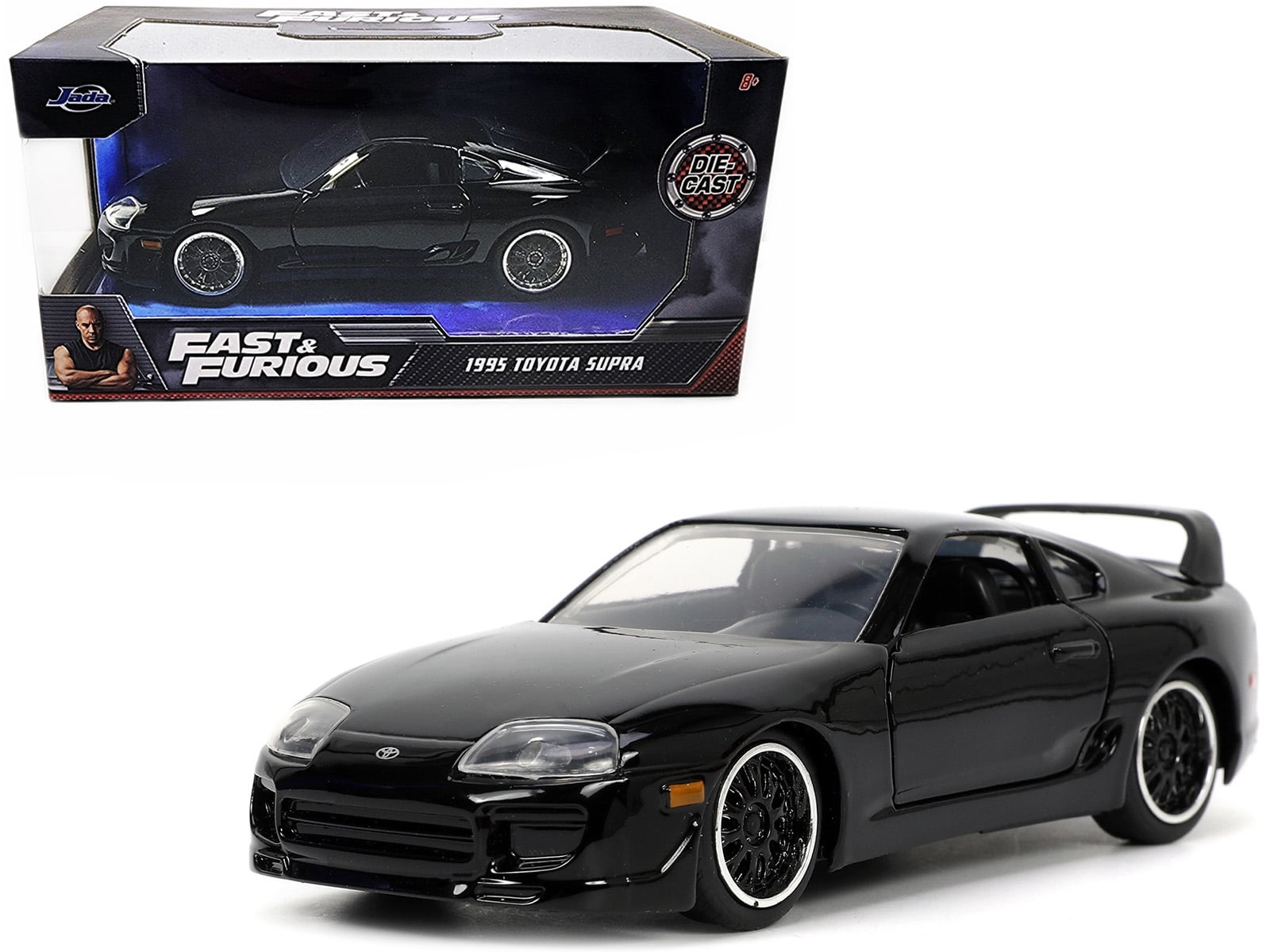 1995 Toyota Supra Black "Fast & Furious" Movie 1/32 Diecast Model Car ...