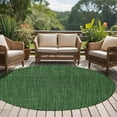 Dark Green Round Rugs 7ft, Farmhouse Burlap Solid Green Color Modern ...