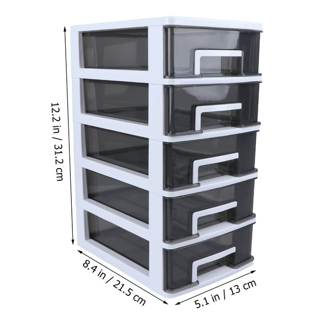 5-layer Storage Cabinet Plastic Drawer Type Closet Portable ...