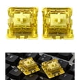 10/30/50/100Pcs Linearity Keyboard Switches Yellow Housing Soft Press ...