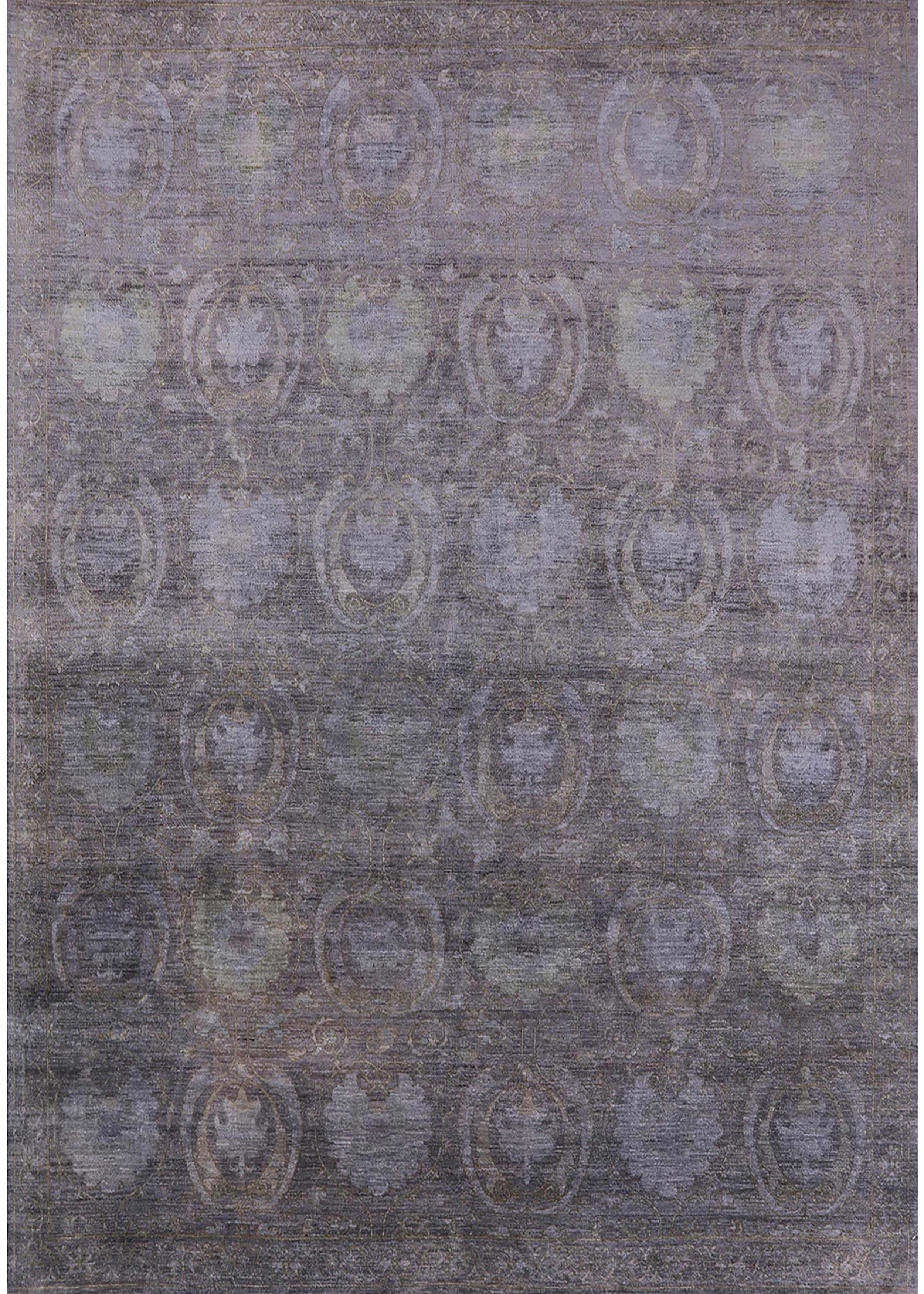 Ahgly Company Indoor Rectangle Mid-Century Modern Carbon Gray Oriental ...