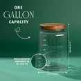 Extra Large Mason Jar - 1 Gallon Glass Wide Mouth Jar with Airtight ...
