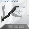 Single Monitor Counterbalance Wall Mount for 32 inch Screens up to 19.8 ...