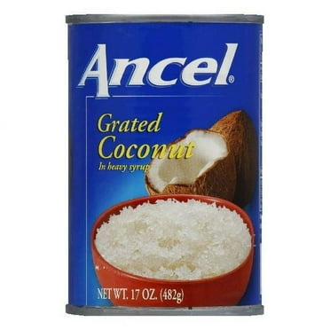 Ancel Grated Coconut Pack of 6 in Heavy Syrup, 17 oz for Baking and ...