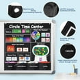 Circle Time Center Pocket Chart Incldues Calendar Weather Letter Shape ...