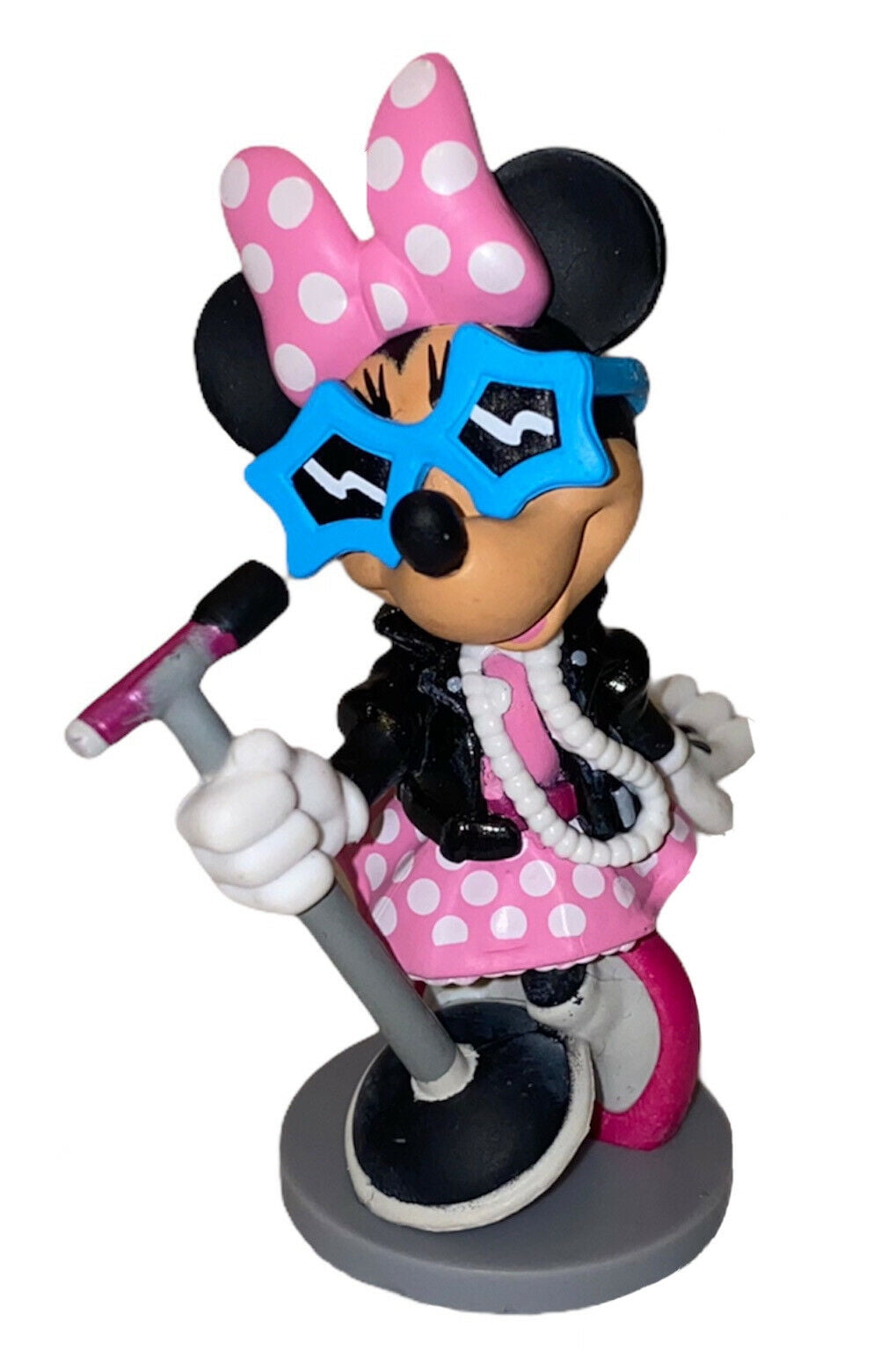 Popstar Rockstar Singer Minnie 3" PVC Cake Topper Figure Figurine ...