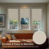 Chicology Textured Blackout Roller Shades with Fringe | Cordless Light ...