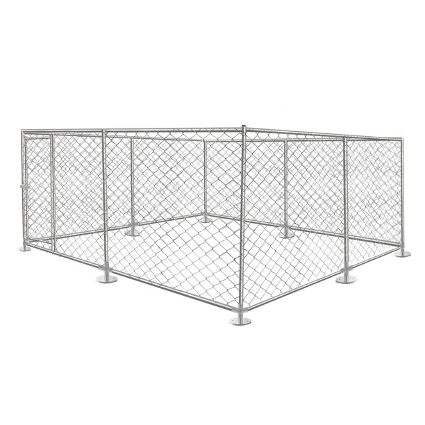 10 x 10 Heavy Duty Galvanized Chain Link Dog Kennel Enclosure for Large ...