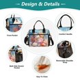 ALAZA Watercolor Seashell Print Cooler Lunch Bag Insulated Reusable ...