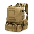 55L Tactical Backpack 4 in 1 Mens Molle Sport Bag Outdoor Hiking ...