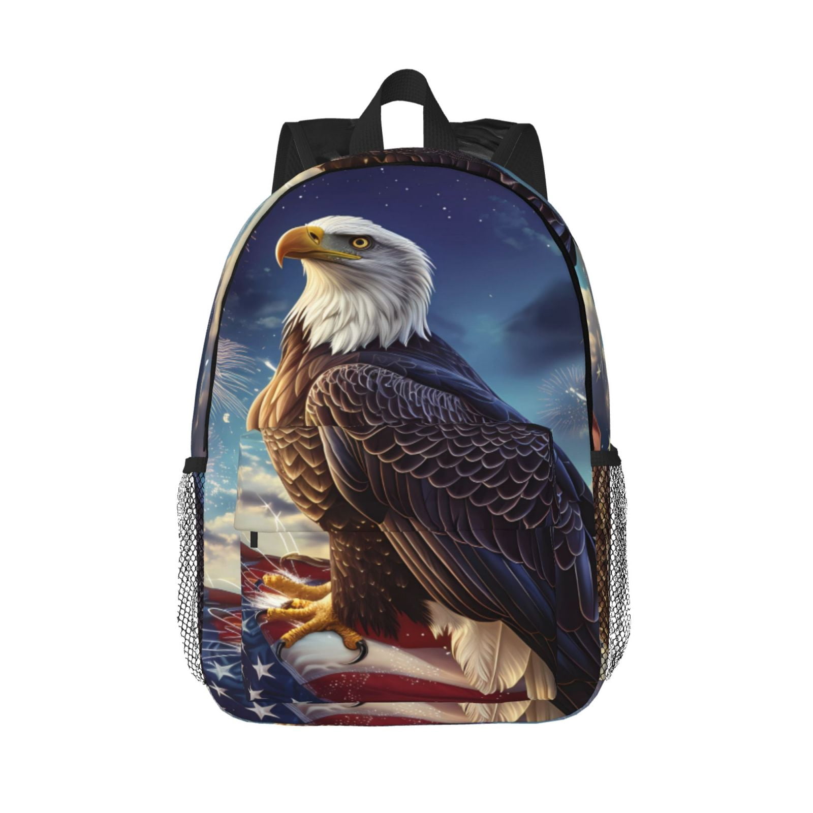 Disketp Night Sky Bald Eagle Mochila Escolar de 15 Pulgadas, Mochila ...
