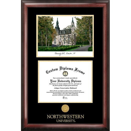 Northwestern University 8.5" x 11" Gold Embossed Diploma Frame with ...