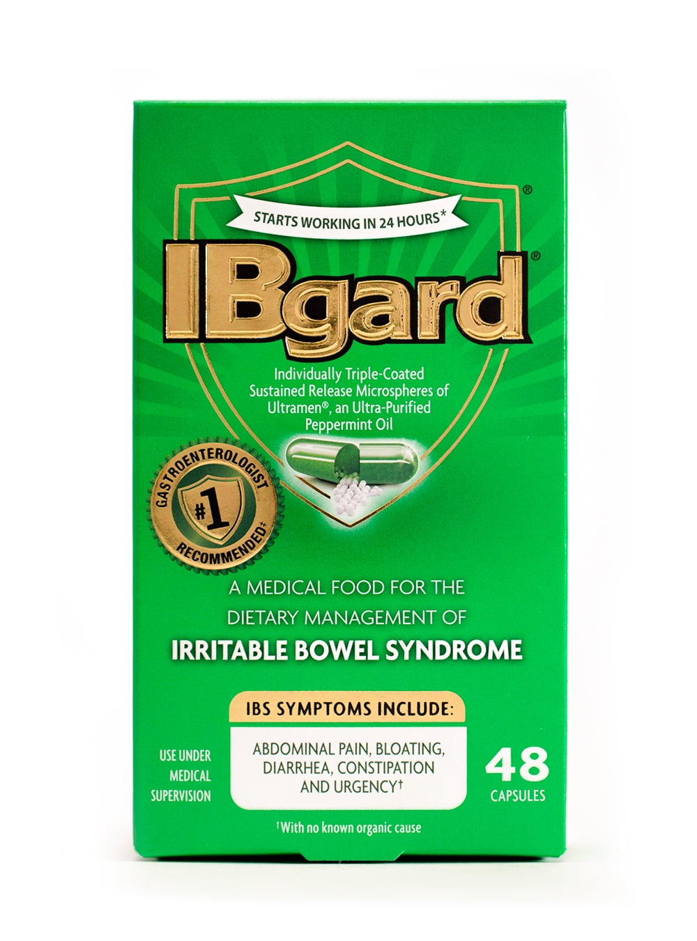 IBGard, Medical Food for Irritable Bowel Syndrome (IBS), 48 Ct ...