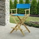 "24" Director's Chair Natural Frame-Turquoise Canvas" - Walmart.com