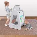 Plastic Splat Mat for Baby, Easy Cleaning Vinyl Floor Mat for Eating ...