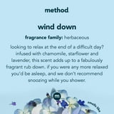 method Wind Down Body Wash 18oz with Chamomile, Blue Lavender, and ...