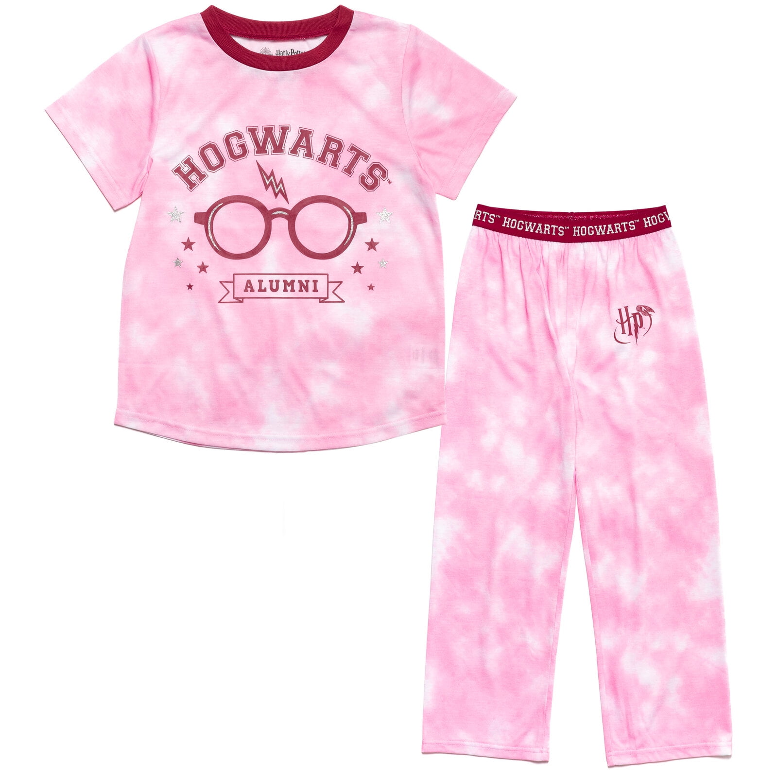 Harry Potter Big Girls Pajama Shirt and Pants Sleep Set Little Kid to ...