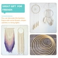 OUNONA Wooden Hoop Ring Craft Wreath Dream Catcher Rings Hoops Wood ...