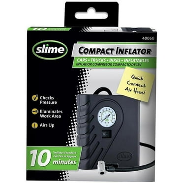 Slime All-Purpose Portable Electric 12V Dual Tire Inflation Pump/Raft ...