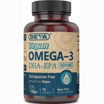 Deva Vegan Essential Omega 3 DHA EPA Vitamins - 90 Softgels - Walmart.com