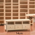 Miniature Dollhouse Cabinet,1:12 Scale Wooden Dollhouse Furniture ...