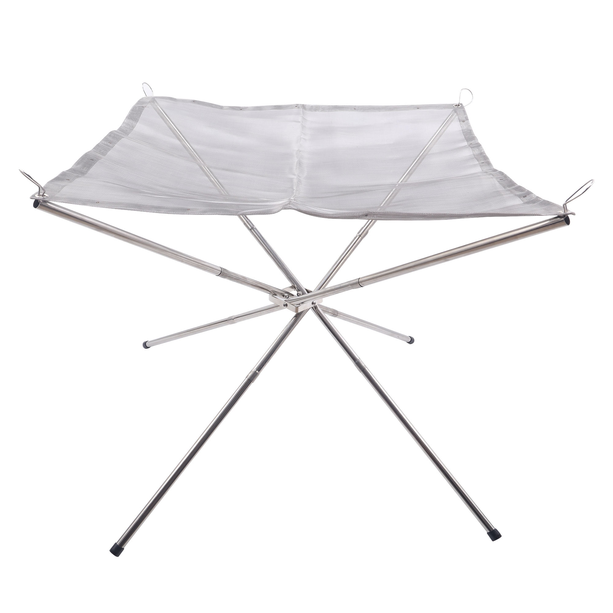 Foldable Campfire Rack Outdoor Camping Burning Rack Fireplace Portable ...