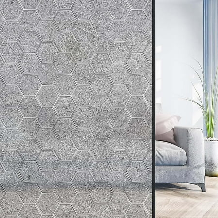 Frosted Glass Sticker Decal Art Hexagon Window Shading Film Home Decor ...