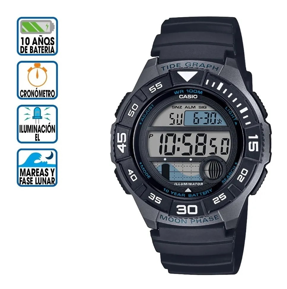 Reloj Digital Casio Caballero WS-1100H-1AV | Walmart en línea