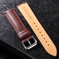 Leather Watchband Strap 16 / 18 / 20 / 22 / 24 MM Stainless Steel ...