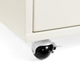 Noble House Arlais Adjustable Height Rolling End Table, High Gloss Lift ...