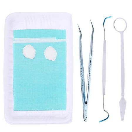 12 Sets Disposable Dental Examination Kit With Plastic Tray And Oral ...