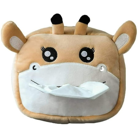 Car Tissue Box Holder,cute Cartoon Tissue Box Multifunction Car Plush ...