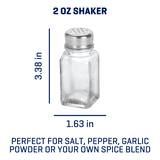Anchor Hocking Classic Glass Salt & Pepper Shakers, 2 Piece Set, Spice ...