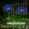 NOGIS Solar Outdoor Garden Lights, 3 Pack 360LED Solar Firework Lights ...