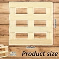18 Pcs Mini Wooden Pallets Wood Pallet Coasters Crafts Rustic Square ...