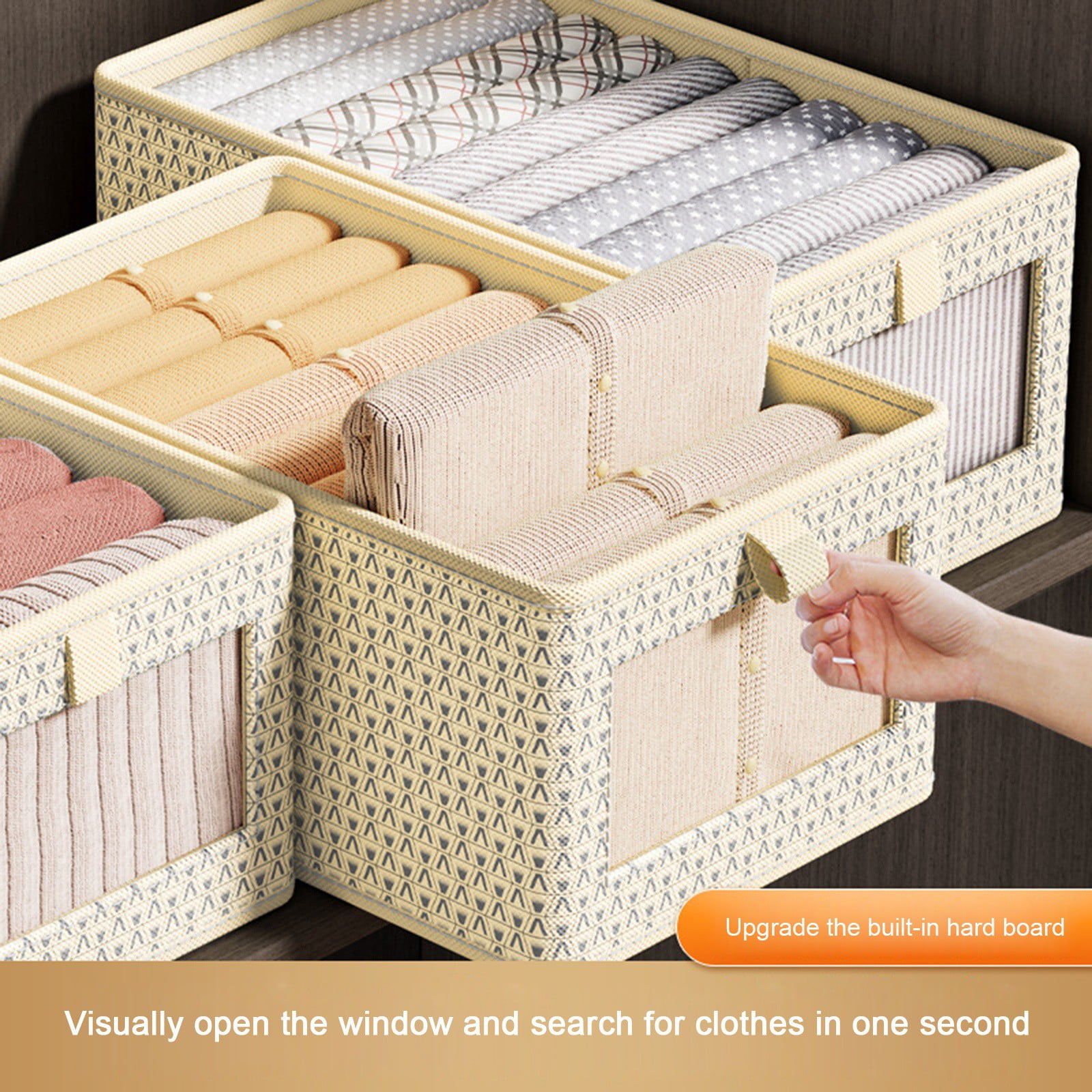Foldable Wardrobe Clothes Organizer for Jeans Clothing Storage ...