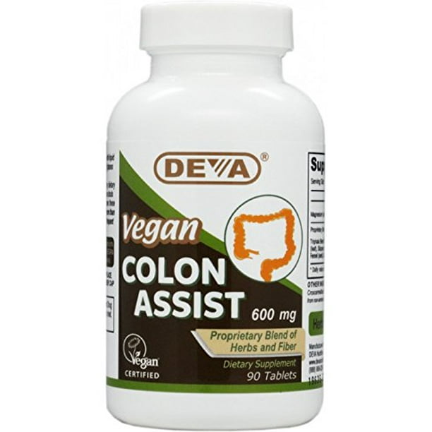 Suplemento DEVA Vegan Colon Assist 600 mg 90 comprimidos x2 | Walmart ...