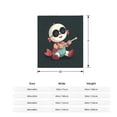 Cozy Flannel Blanket with Cartoon Panda Design - Soft Warm Perfect for ...