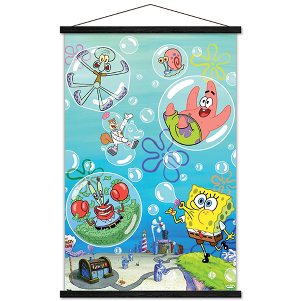 Nickelodeon Spongebob Squarepants - Bubbles Wall Poster with Magnetic ...