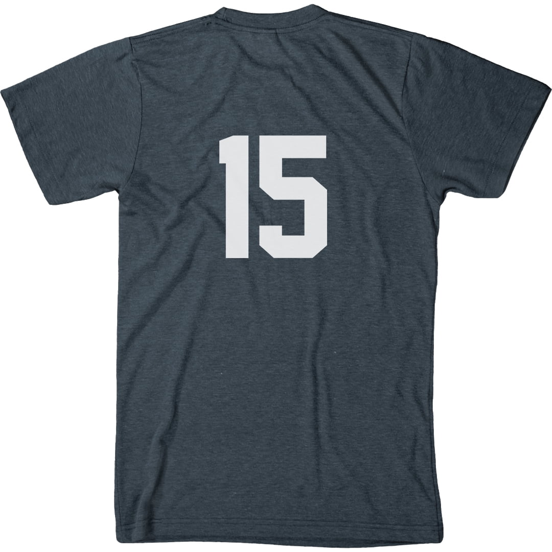 Standard White Jersey Number 15 Men's Modern Fit T-Shirt - Walmart.com
