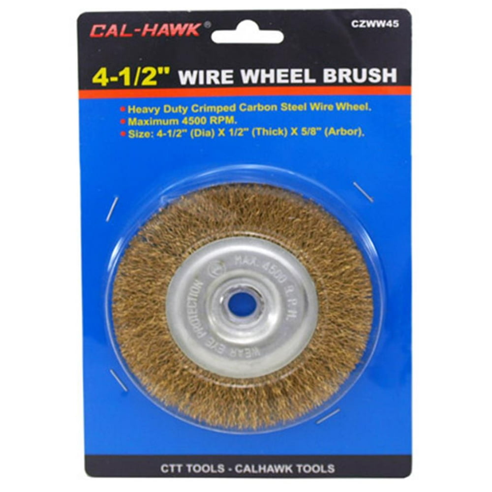 "Cal Hawk Tools 4-1/2"" Wire Wheel Brush" - Walmart.com - Walmart.com