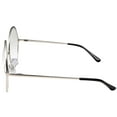 Grinderpunch Round Circle Metal Frame Clear Lens Non Prescription Extra
